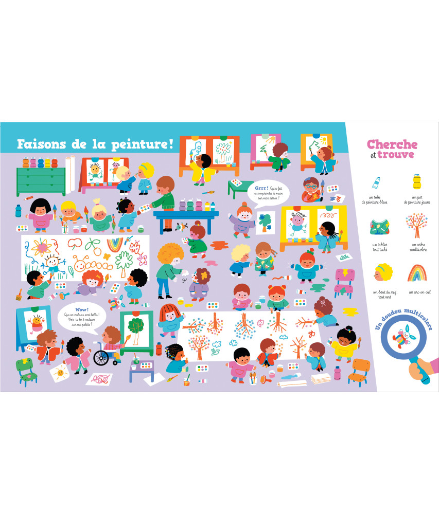 Cherche et trouve, L'école maternelle