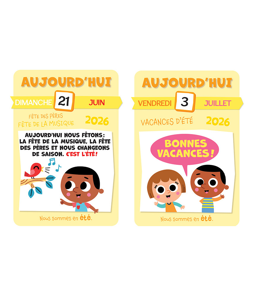 Mon premier calendrier 2025-2026