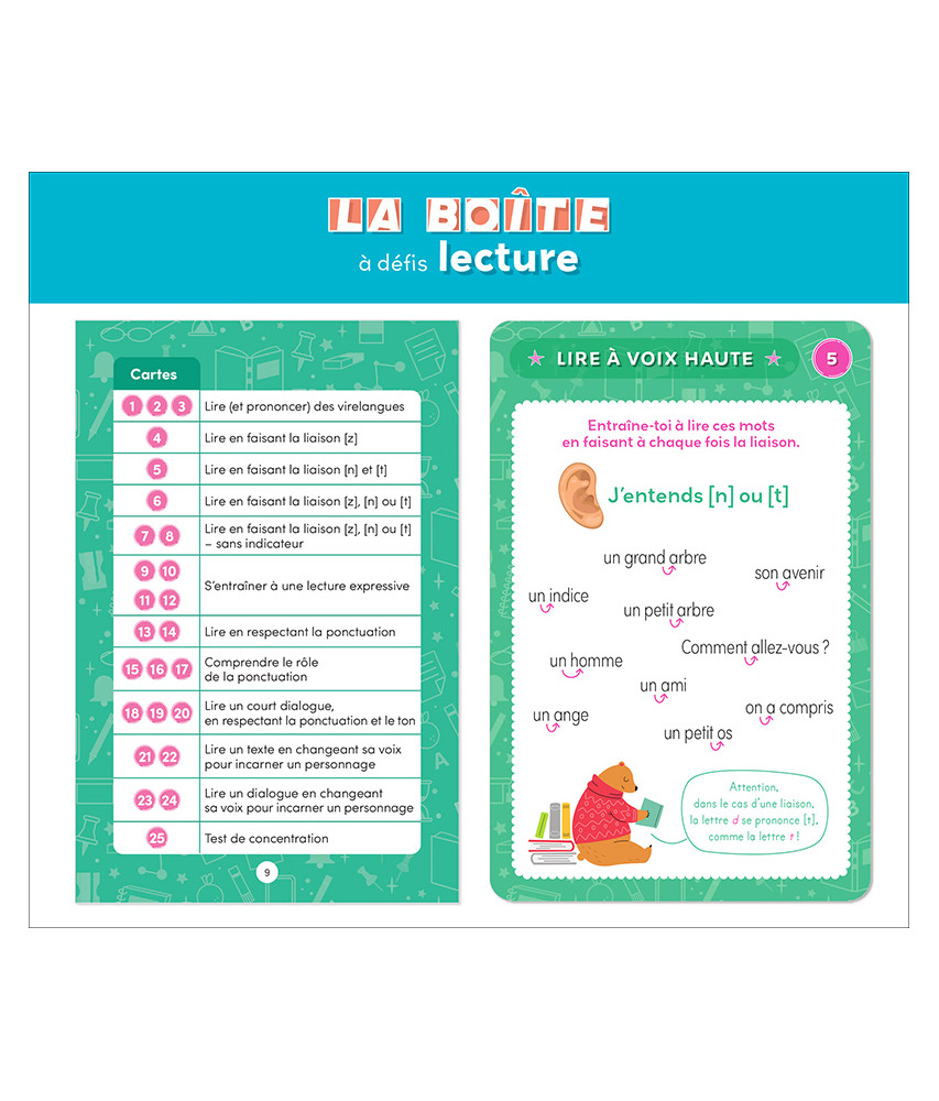 La boîte à défis lecture